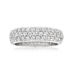 ross-simons pave diamond eternity band in 14kt gold