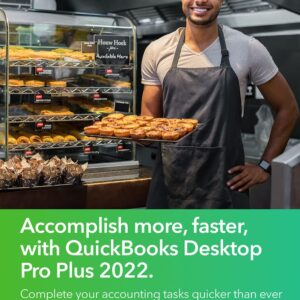 QuickBooks Desktop Pro Plus 2022 Accounting Software for Small Business 1-Year Subscription - 3 user [PC Download]