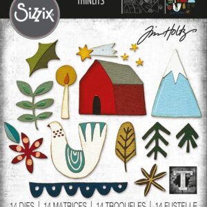 Sizzix Christmas Thinlits Die Set Funky Nordic by Tim Holtz