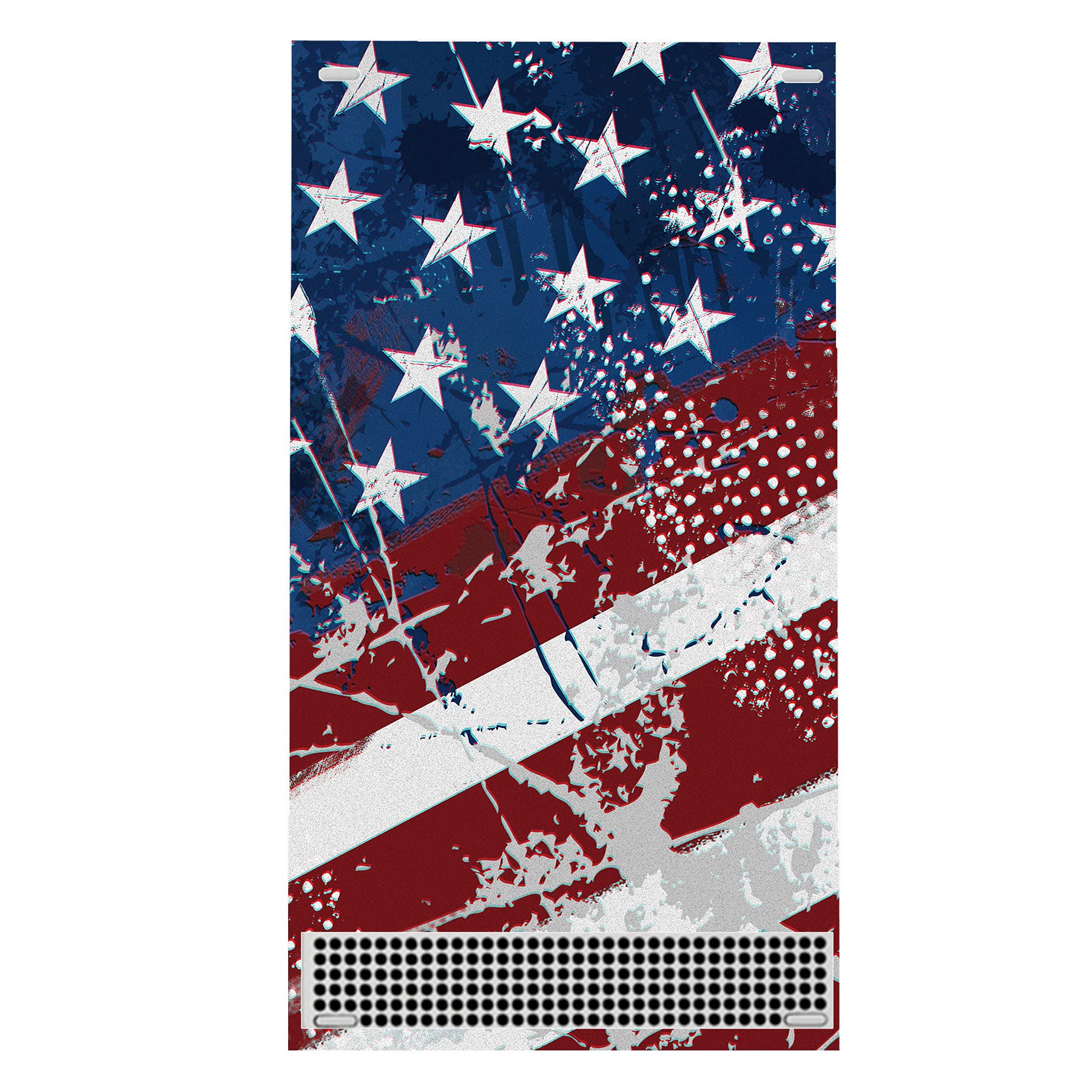 PlayVital Impression US Flag Custom Vinyl Skins for Xbox Core Wireless Controller, Wrap Decal Cover Stickers for Xbox Series S Console Controller