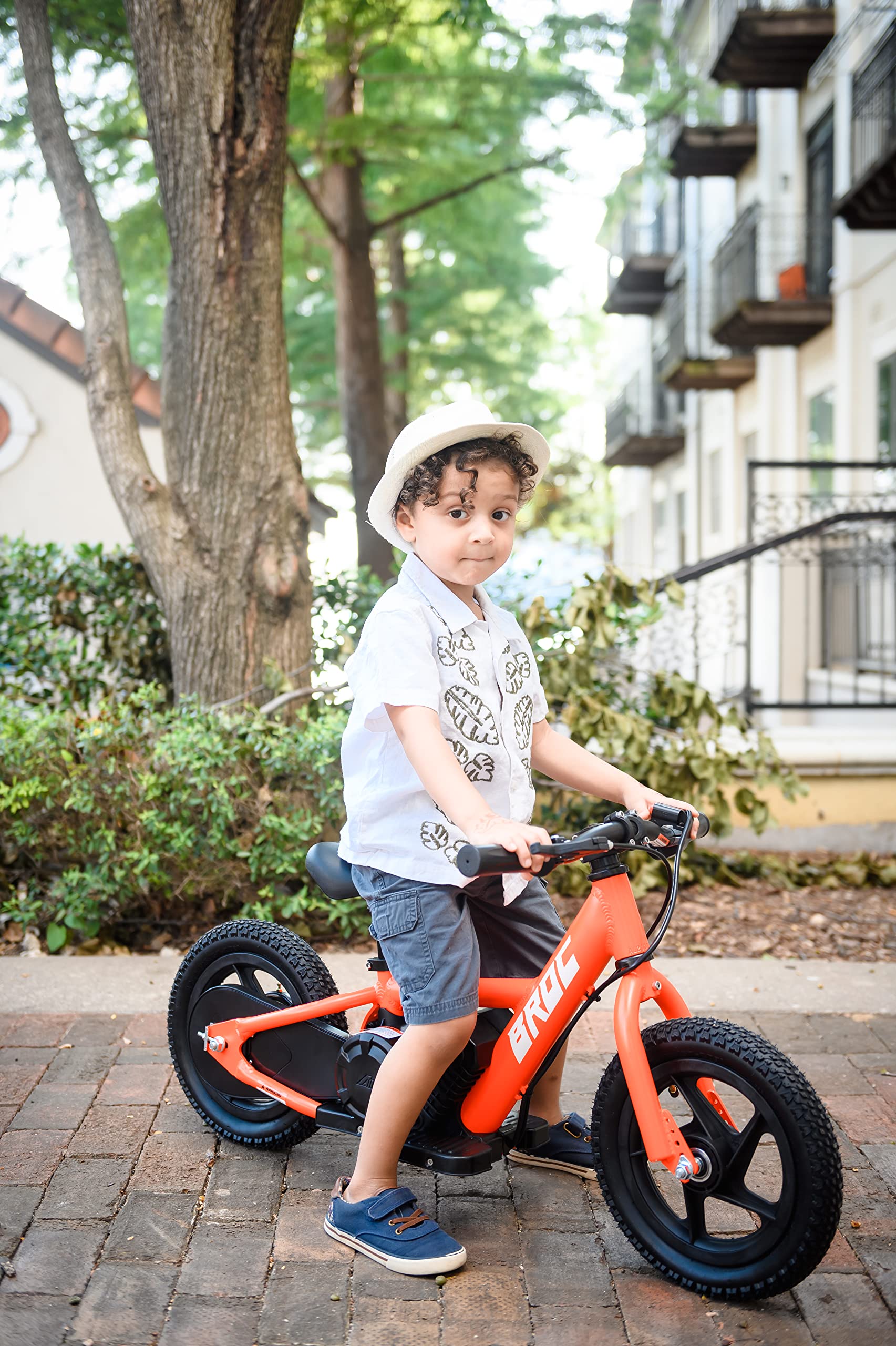 BROC USA Ebike for Kids, 12 Inch 24V Battery Operated, Red