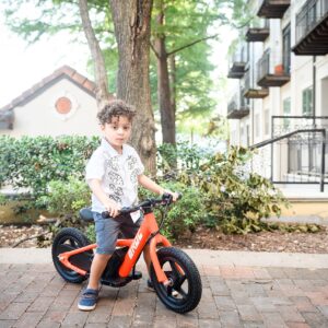 BROC USA Ebike for Kids, 12 Inch 24V Battery Operated, Red