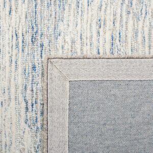 SAFAVIEH Metro Collection 8' x 10' Light BlueIvory MET995L Handmade Premium Wool Living Room Dining Bedroom Area Rug