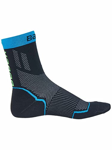 Bauer Hockey Performance Skate Sock ('21), Low (Medium), Black, 1059309