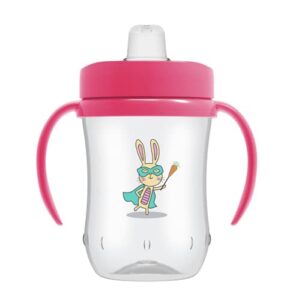 dr brown’s soft spout toddler cup pink, 9 oz