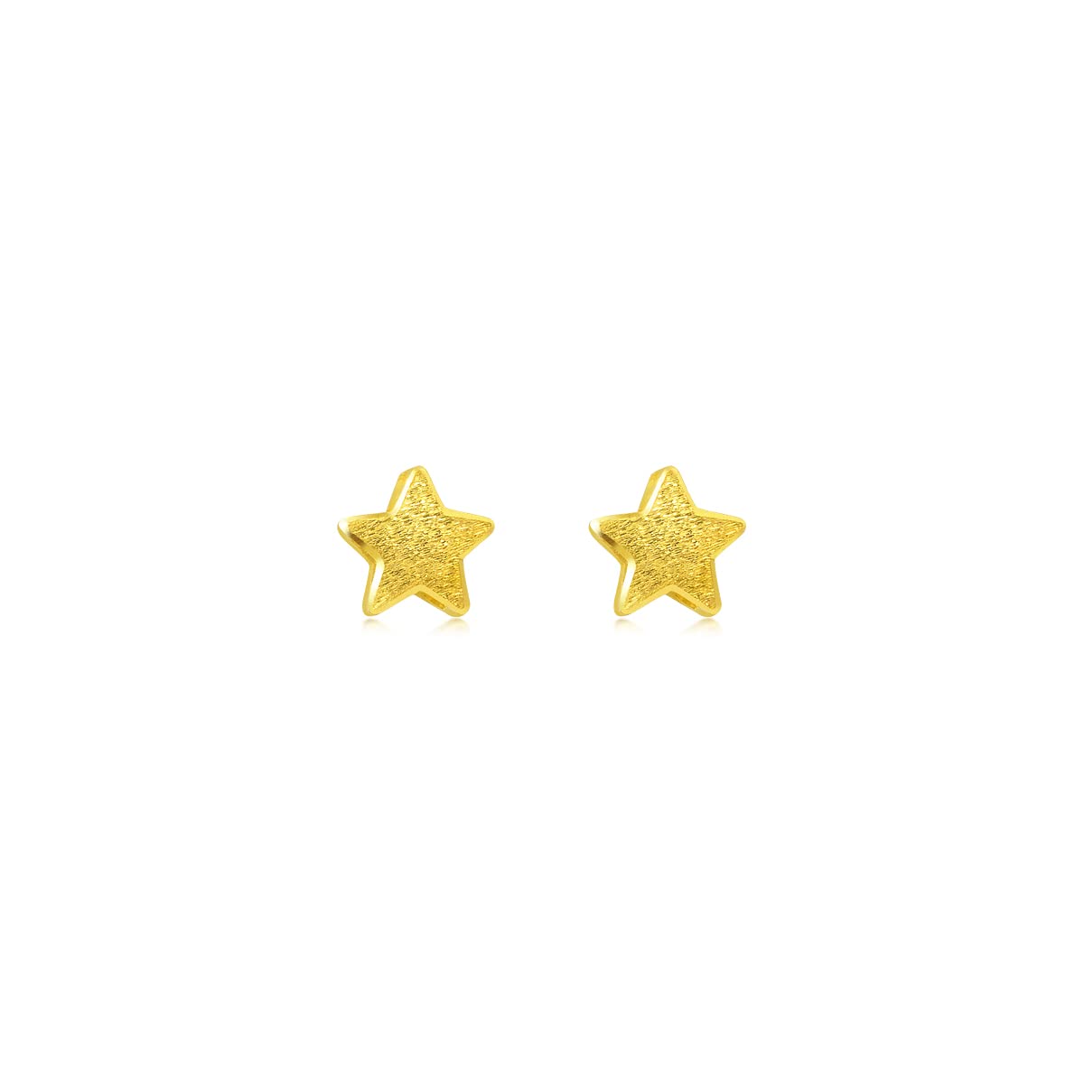 CHOW SANG SANG 999.9 24K Gold Price-by-Weight Gold Star Stud Earrings for Women 69449E (Approx. 0.028 tael (1.04 g))