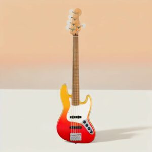 Fender Player Plus 5-String Jazz Bass, Tequila Sunrise, Pau Ferro Fingerboard