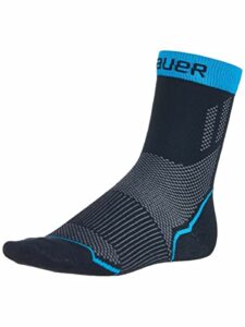 bauer hockey performance skate sock ('21), low (medium), black, 1059309