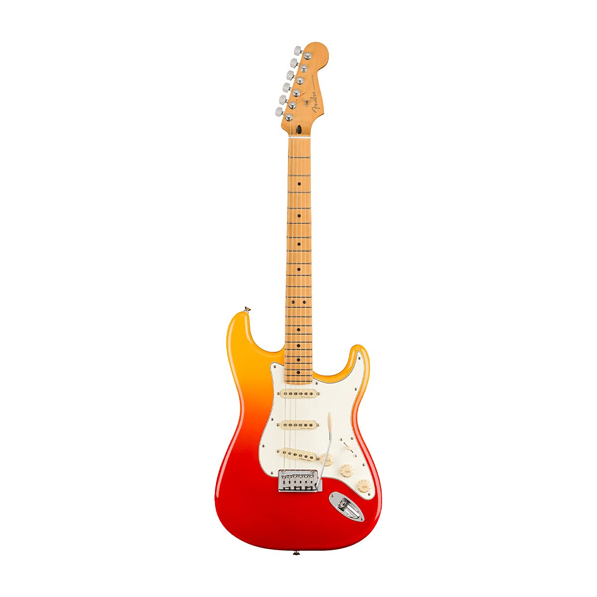 Fender Player Plus Stratocaster Electric Guitar, with 2-Year Warranty, Tequila Sunrise, Maple Fingerboard