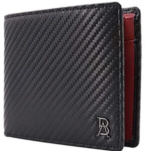 baggourie rfid trifold leather wallet (red)