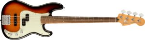 fender player plus precision bass, 3-color sunburst, pau ferro fingerboard