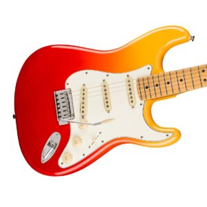 Fender Player Plus Stratocaster Electric Guitar, with 2-Year Warranty, Tequila Sunrise, Maple Fingerboard