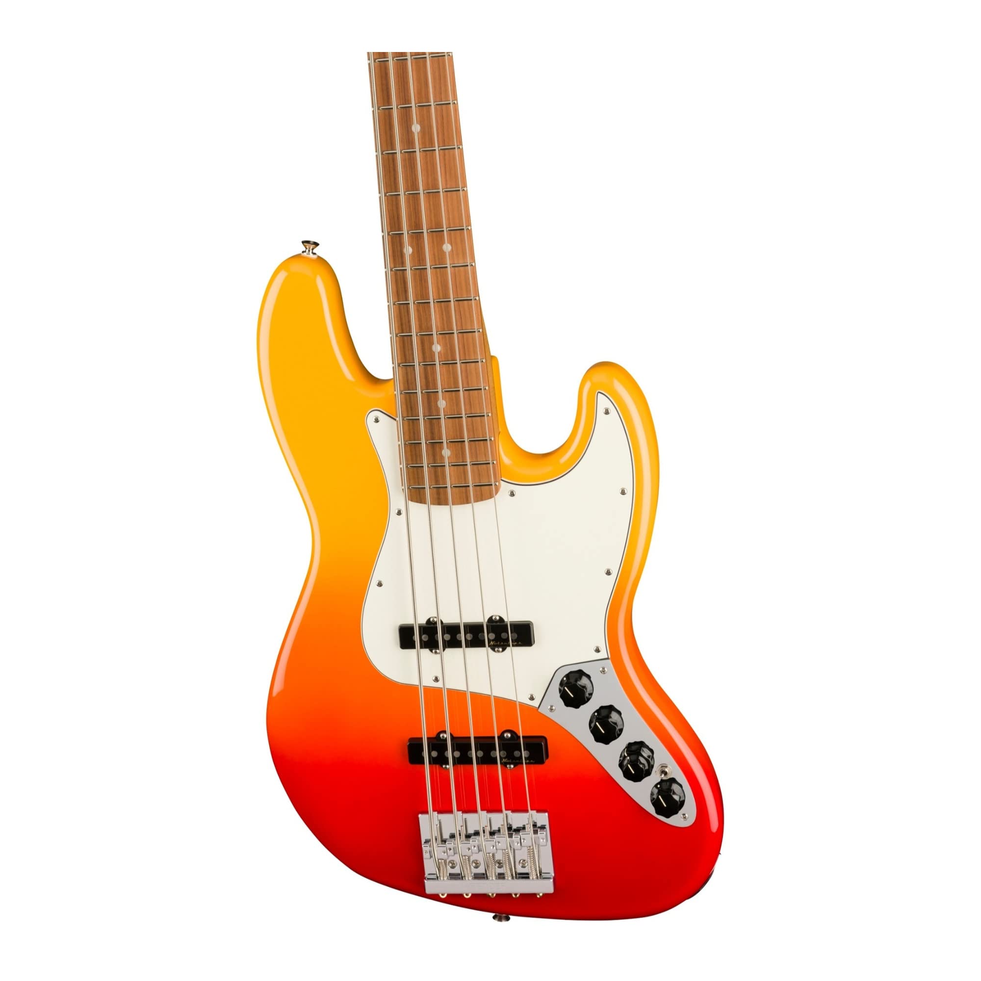 Fender Player Plus 5-String Jazz Bass, Tequila Sunrise, Pau Ferro Fingerboard