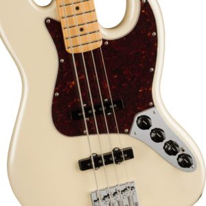 Fender Player Plus Jazz Bass, Olympic Pearl, Maple Fingerboard