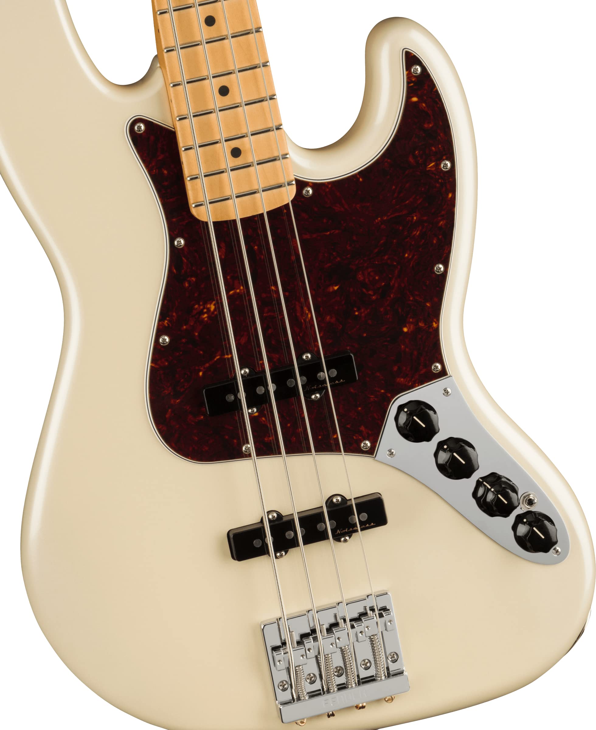 Fender Player Plus Jazz Bass, Olympic Pearl, Maple Fingerboard