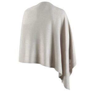 Women Ponchos Sweater Versatile Lightweight Solid Knitted Shawl Wrap Scarf Cape Accessories for Womens Otameal Mink