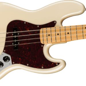 Fender Player Plus Jazz Bass, Olympic Pearl, Maple Fingerboard