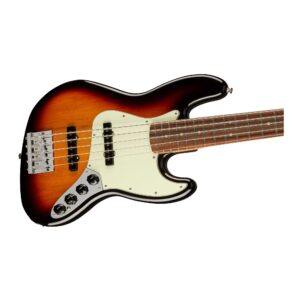 Fender Player Plus 5-String Jazz Bass, 3-Color Sunburst, Pau Ferro Fingerboard