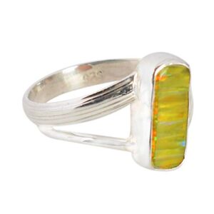 ravishing impressions sparking fire opal gemstone 925 sterling silver ring beautiful handmade jewellery birthday gift