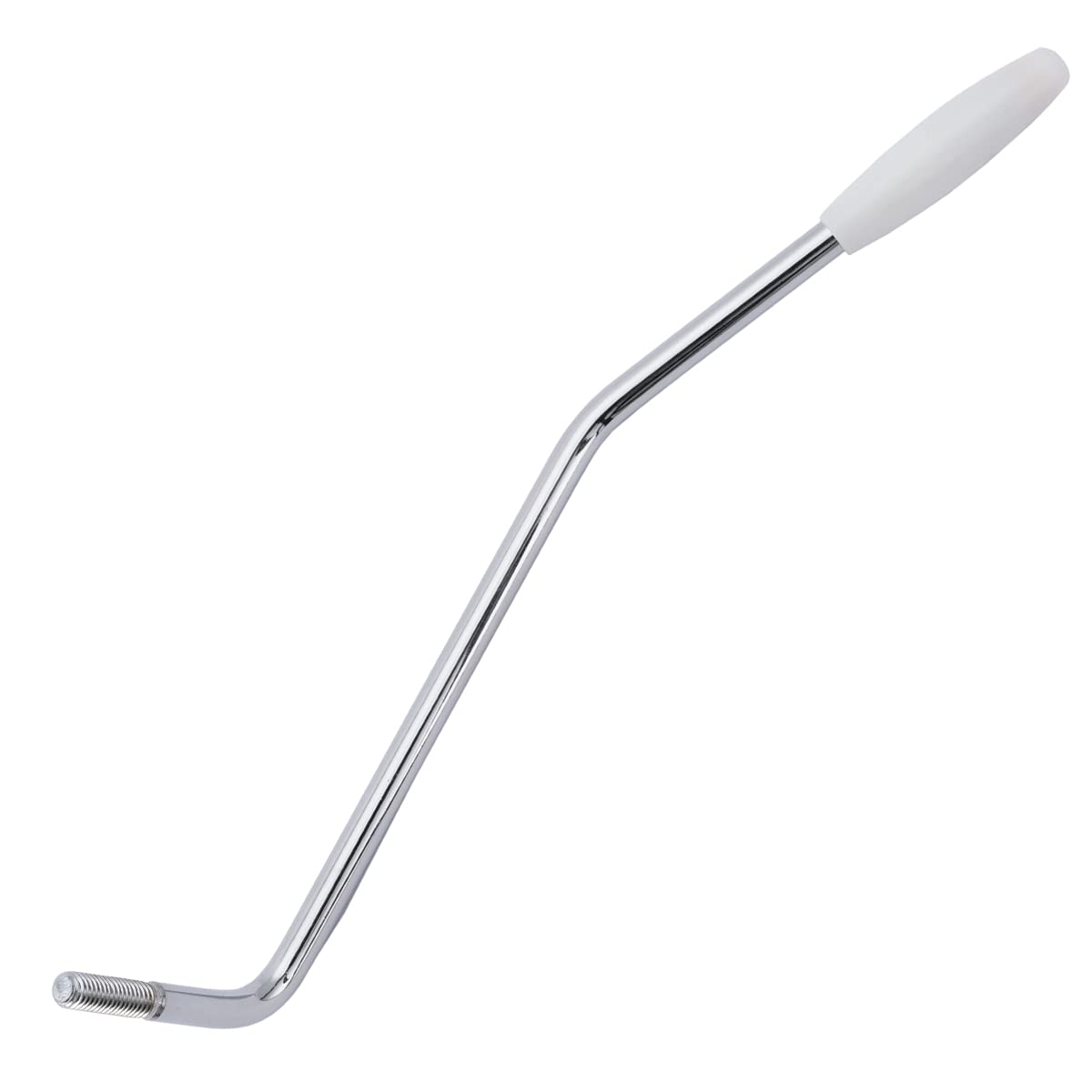 Musiclily Pro UNF #10/32 4.8mm Threaded Steel Tremolo Arm Whammy Bar Tremolo Bar for Fender American Squier Strat Style Electric Guitar Part, Chrome with White Tip