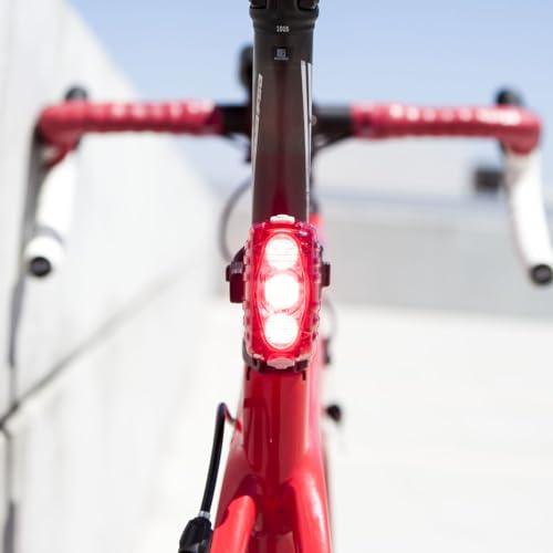 NiteRider Omega 330 Lumens USB Rechargeable Bike Tail Light Powerful Daylight Visible Bicycle LED Rear Light Easy to Install Road Mountain City Commuting Adventure Cycling Safety Flash