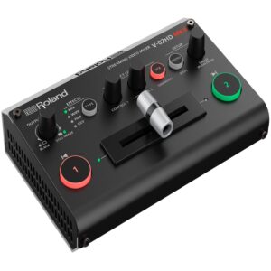 roland v-02hd mk ii – streaming video mixer – the world’s easiest two-camera livestreaming solution. ideal for online teachers, gamers, worship and all other content makers