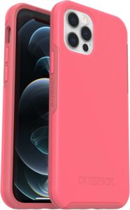 otterbox symmetry case with magsafe for iphone 12 pro max (only) non-retail packaging - (tea petal pink)