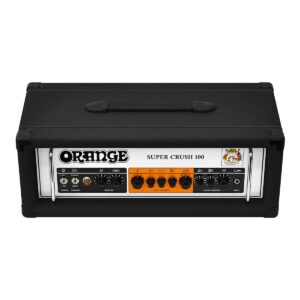 orange super crush 100 watt amplifier head, black