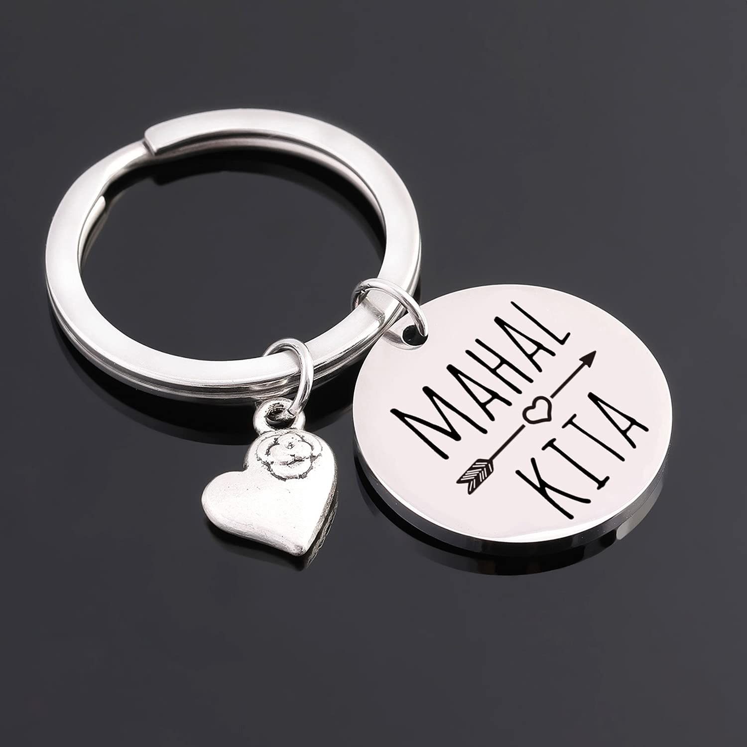 NOTHERS RSZOTW Mahal Kita Keychain Valentine's Day Keychain Filipino Keychain Philippines Gift Husband Gift Wife Gift Pinoy Gift Mahal Kita Girlfriend Jewelry Boyfriend Gift