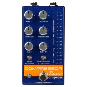 empress effects bass compressor effects pedal, blue cpbb