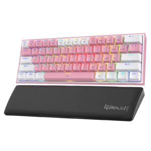 redragon k617 60% rgb keyboard p035 wirst rest bundle