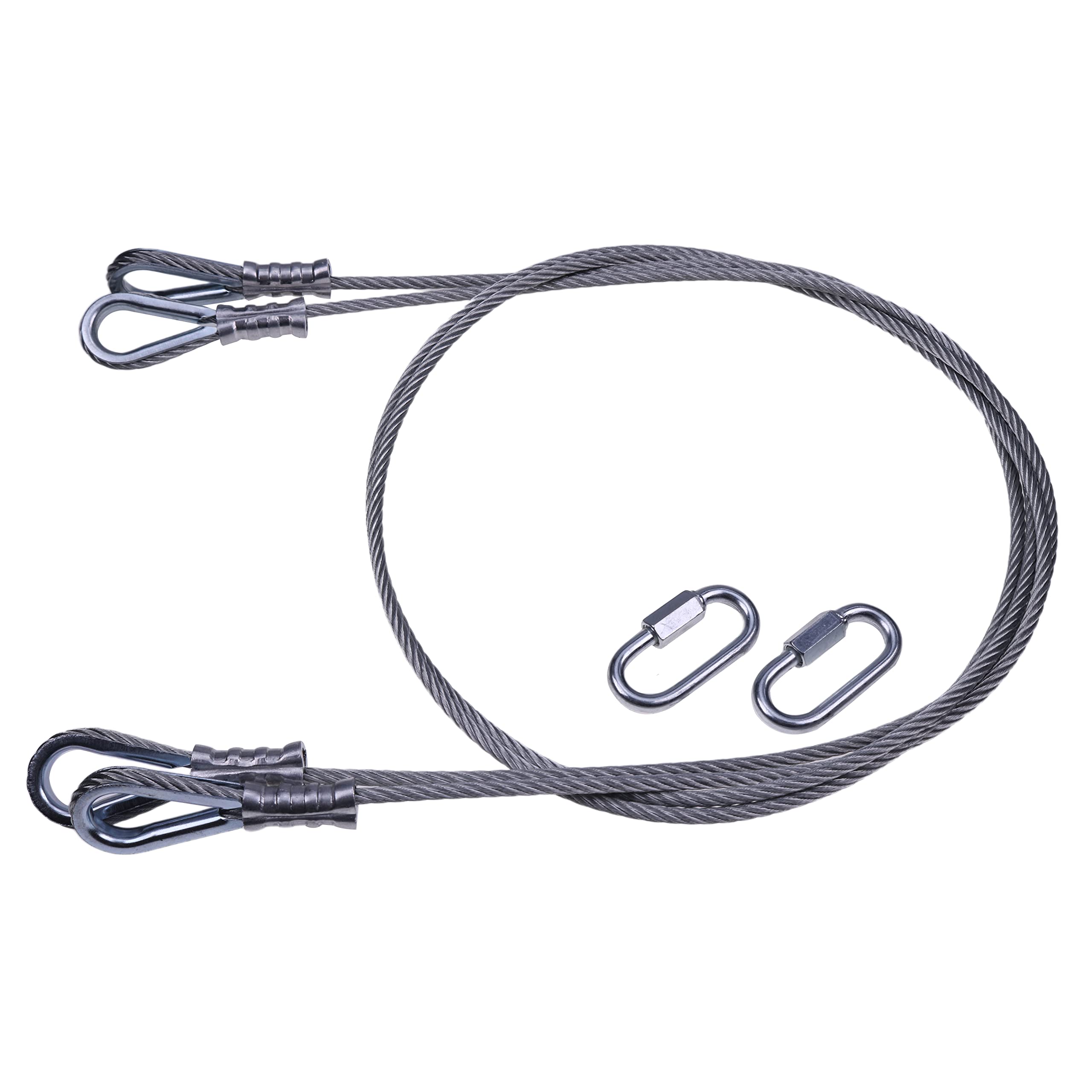 JEENDA 2PCS Lift Cables 125542 Compatible with Gorilla Lift Non Coated Cables with EZ Spring Clips (2)