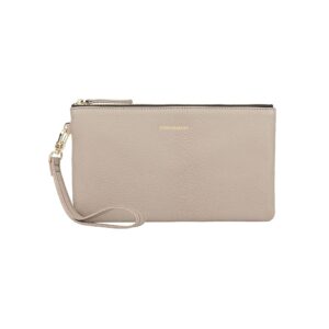 doris&jacky goatskin leather wristlet clutch wallet cute small pouch bag with strap (goatskin-grey, 4-grey)