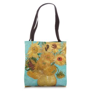 sunflowers van gogh canvas aesthetic tote bag