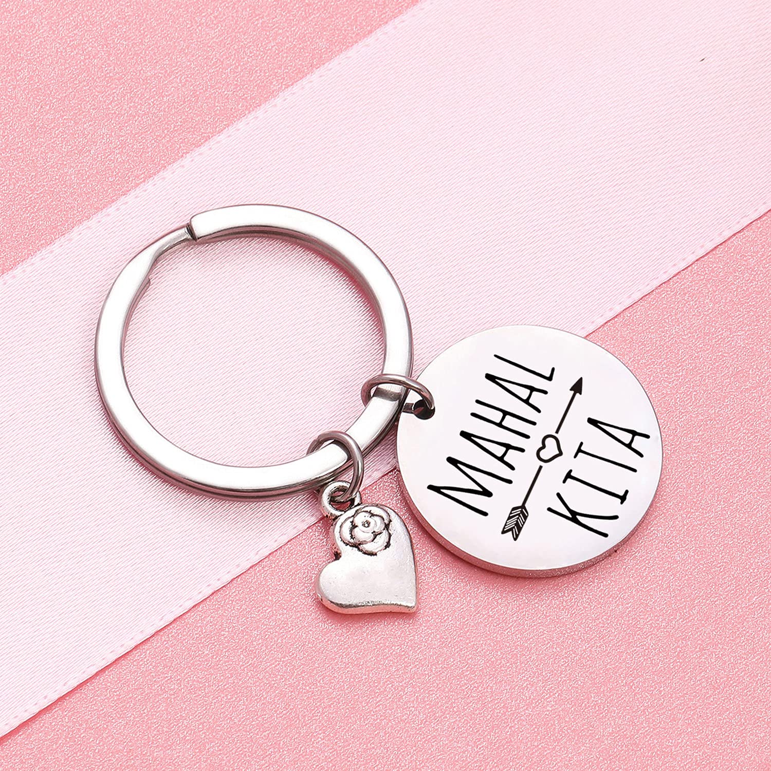 NOTHERS RSZOTW Mahal Kita Keychain Valentine's Day Keychain Filipino Keychain Philippines Gift Husband Gift Wife Gift Pinoy Gift Mahal Kita Girlfriend Jewelry Boyfriend Gift