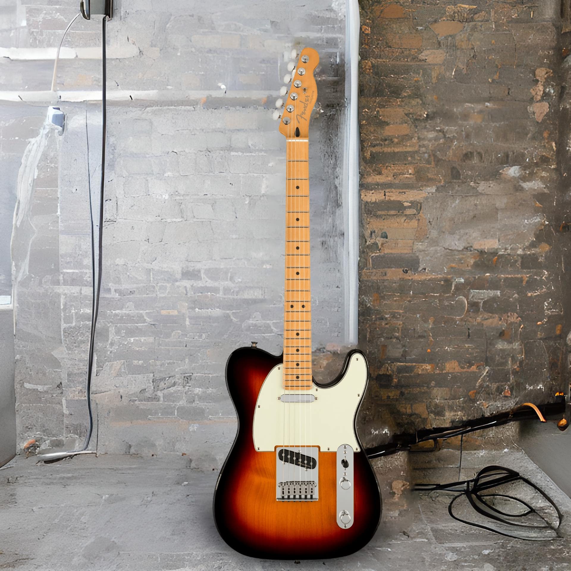 Fender Player Plus Telecaster Electric Guitar, with 2-Year Warranty, 3-Color Sunburst, Maple Fingerboard