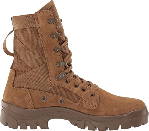 GARMONT TACTICAL T8 Bifida Military Combat Boots for Men and Women, Army, Air Force, AR670-1 Compliant Footwear, Suede Leather, Multi-Terrain Shoes, Coyote, Size 10.5