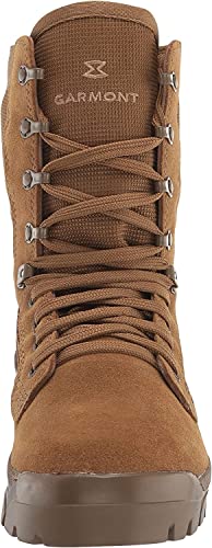 GARMONT TACTICAL T8 Bifida Military Combat Boots for Men and Women, Army, Air Force, AR670-1 Compliant Footwear, Suede Leather, Multi-Terrain Shoes, Coyote, Size 10.5