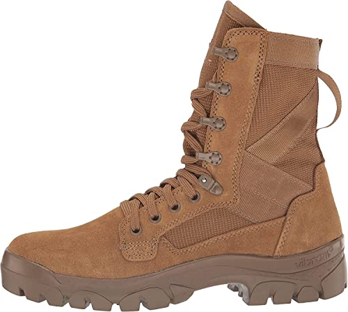 GARMONT TACTICAL T8 Bifida Military Combat Boots for Men and Women, Army, Air Force, AR670-1 Compliant Footwear, Suede Leather, Multi-Terrain Shoes, Coyote, Size 10.5