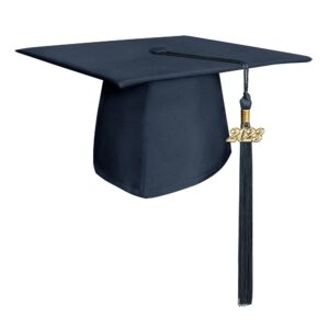 endea graduation matte cap & tassel (navy blue, 2023)