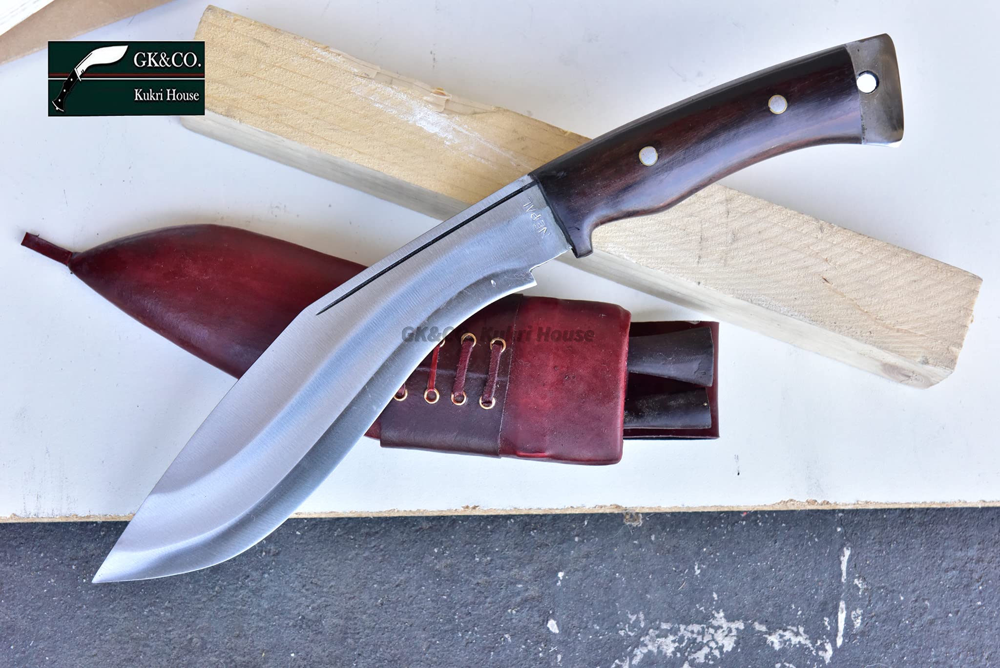 GK&CO. Kukri House Genuine - 8" AEOF Afghan Official Issued Genuine Kukri/Khukuri Knives Red Sheath GK&CO.Kukri In Nepal