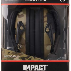 Howard Leight by Honeywell Genesis Sharp-Shooter Shooting Glasses, Clear Lens (R-03570) R-02526 by Honeywell Impact Sport Sound Amplification Electronic Shooting Earmuff, MultiCam