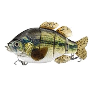 ods bass fishing lure 4 segmented jointed swimbait sinking lure for fishing trout pike perch walleye muskie shad (color 896)