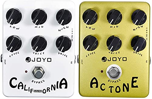 JOYO JF-15 and JF-13 Pedals Amplifier Simulator Overdrive Distortion Effect Pedals for Electric Guitar Most Frequently Combination Budget Pedals in Bundle