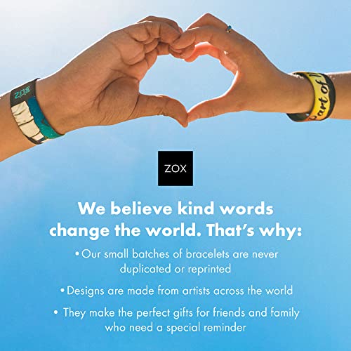 ZOX Bible Verse Bracelets — Nothing Is Impossible | Stretchy Elastic Band with Motivational Christian Affirmations and Beautiful Artwork, Great Gift for Men, Women, and Kids (Medium)