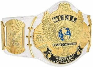 classic gold winged eagle championship belt adult size replica, white, one size