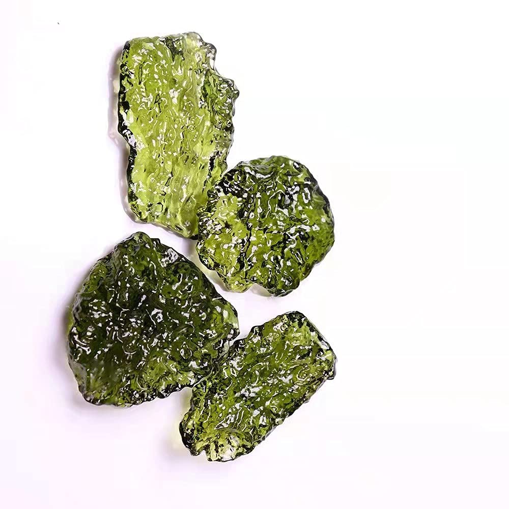 Green Natural Moldavite Meteorite Crystal Woman Man Pendant AAAA 25x15x8mm