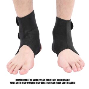 Heated Ankle Brace, Plantar Fasciitis Foot Ankle Wrap with 3 Level Controller for Moist Heat, Injuries Pain Relief for Sprains, Strains, Arthritis, Torn Tendons