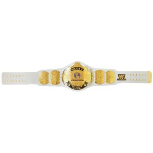 Classic Gold Winged Eagle Championship Belt Adult Size Replica, White, One Size