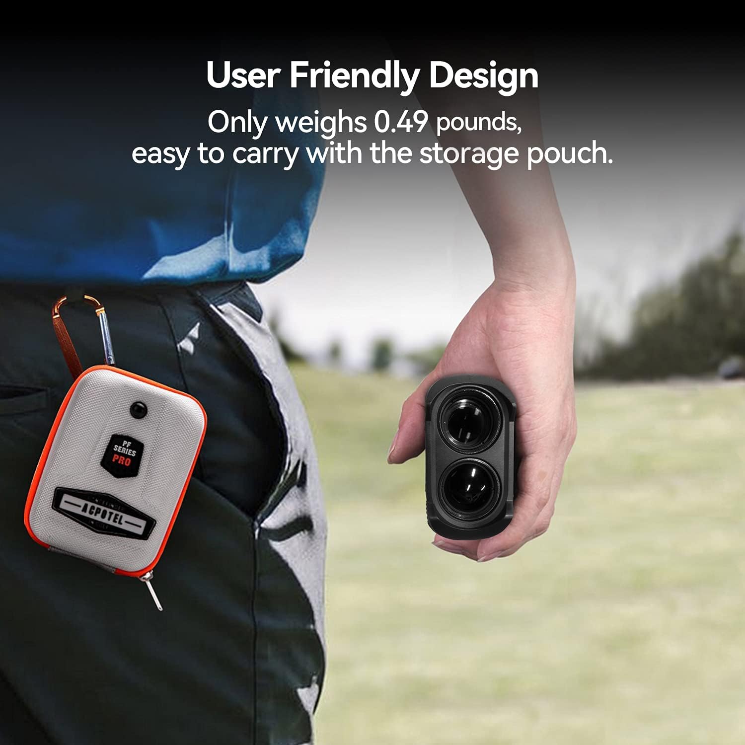 Range Finder with External Screen ACPOTEL Range Finder Golf 750yd with Slope Switch Golf Range Finder Range Finder for Hunter